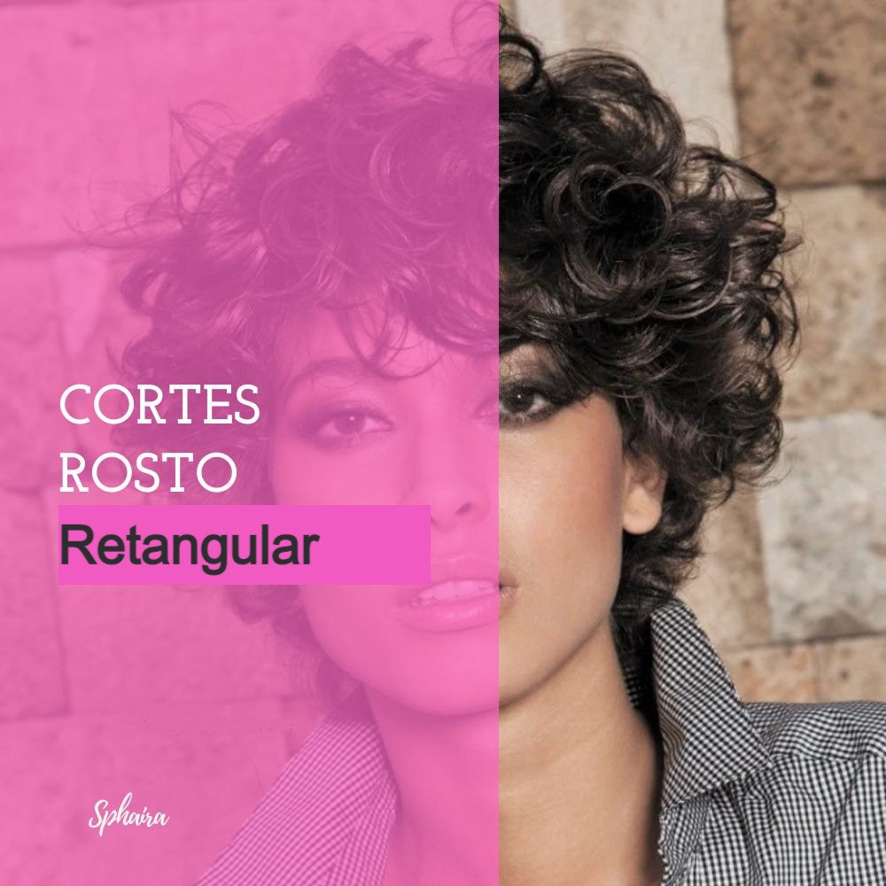 Cortes de cabelo feminino para rosto retangular