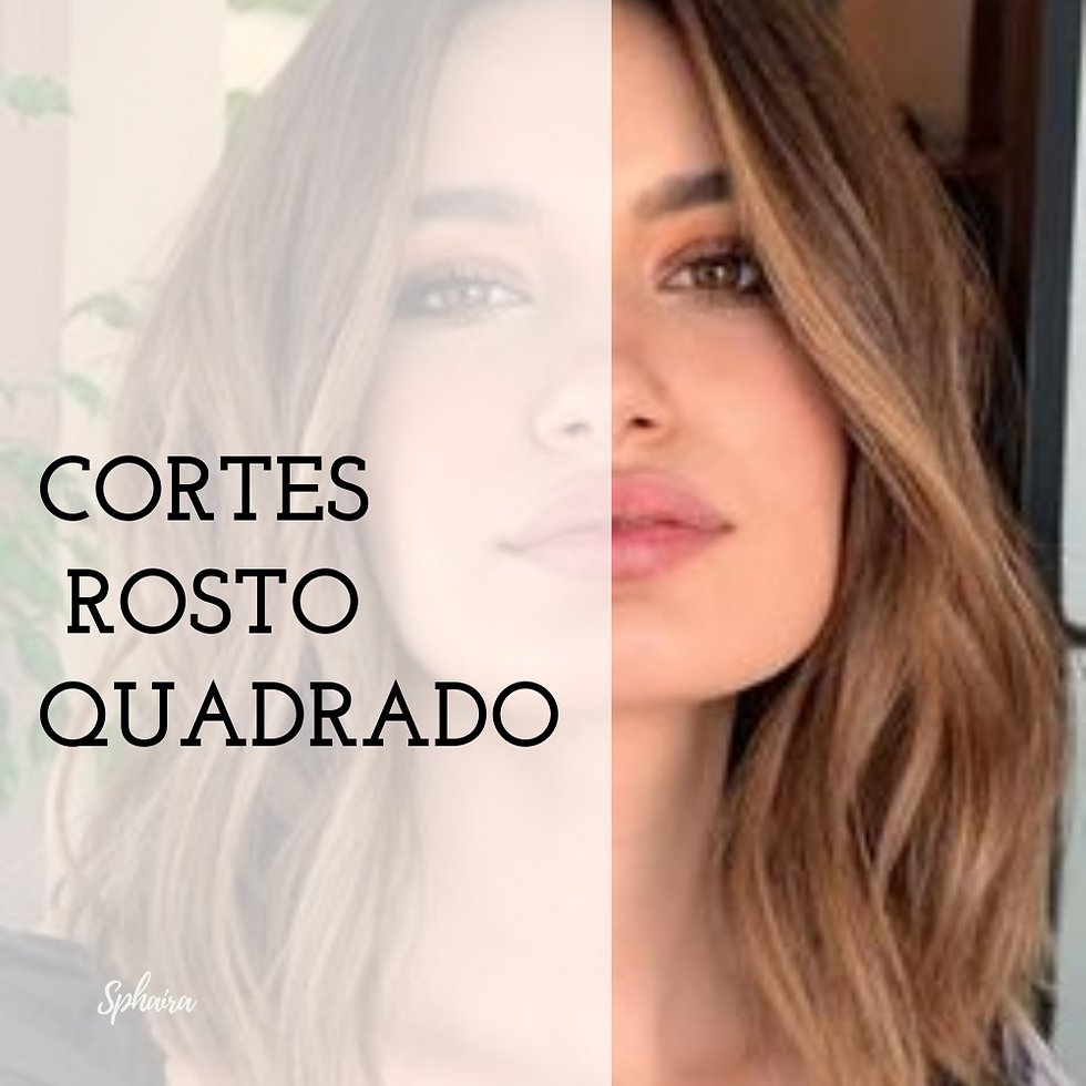 Cortes cabelo feminino para um rosto quadrado