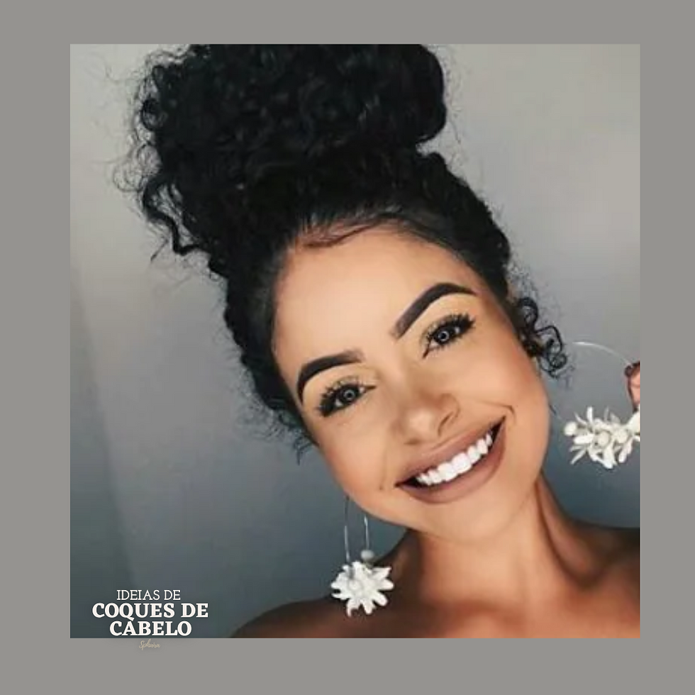 Ideias de coques para cabelo curto, médio e longo-Cacheados e lisos