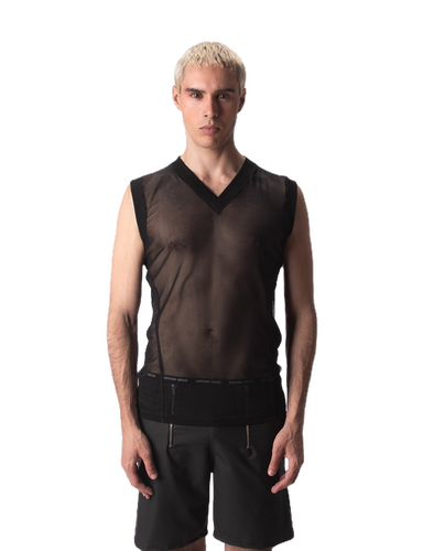 Barcode Berlin - Muscle Mesh V-Neck Lolo | Borisboy