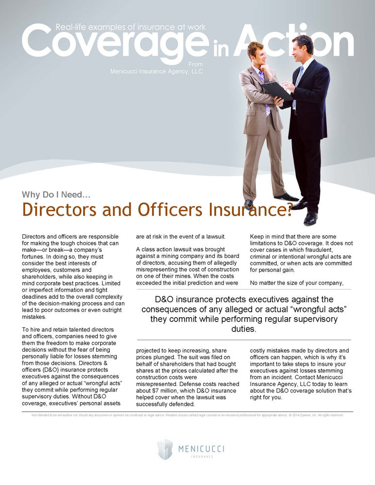 Directors and Officers Insurance