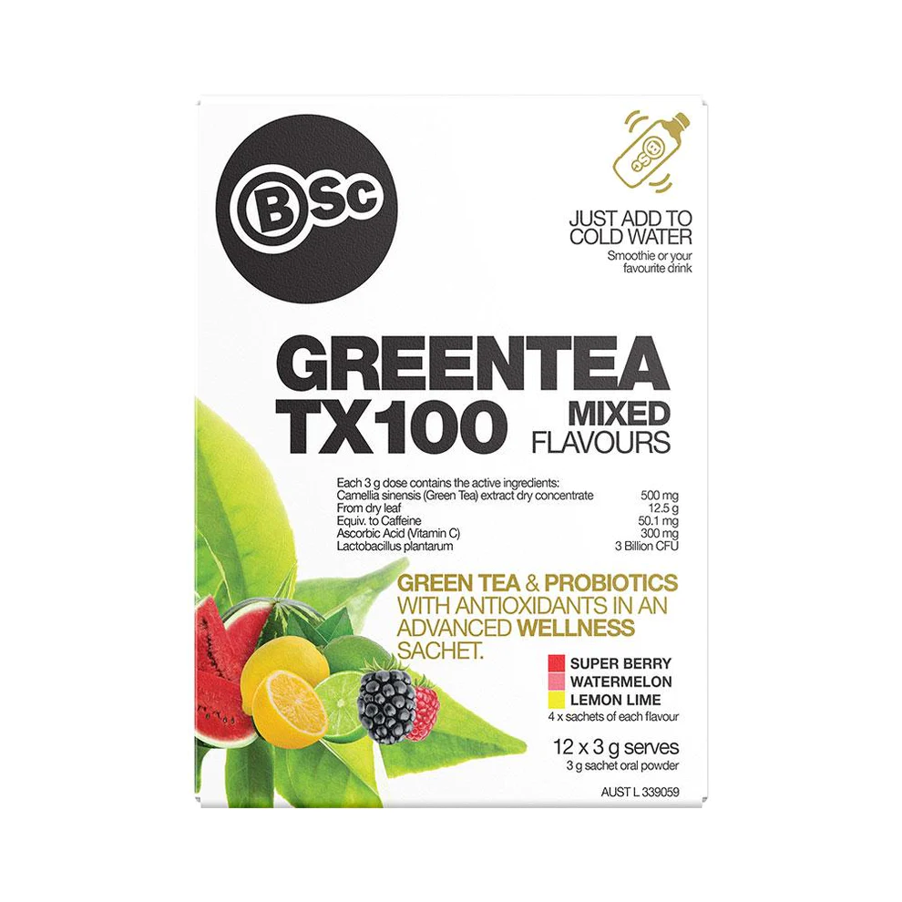 Green Tea TX100 Mixed 12 Sachets | Fighting Fit HQ