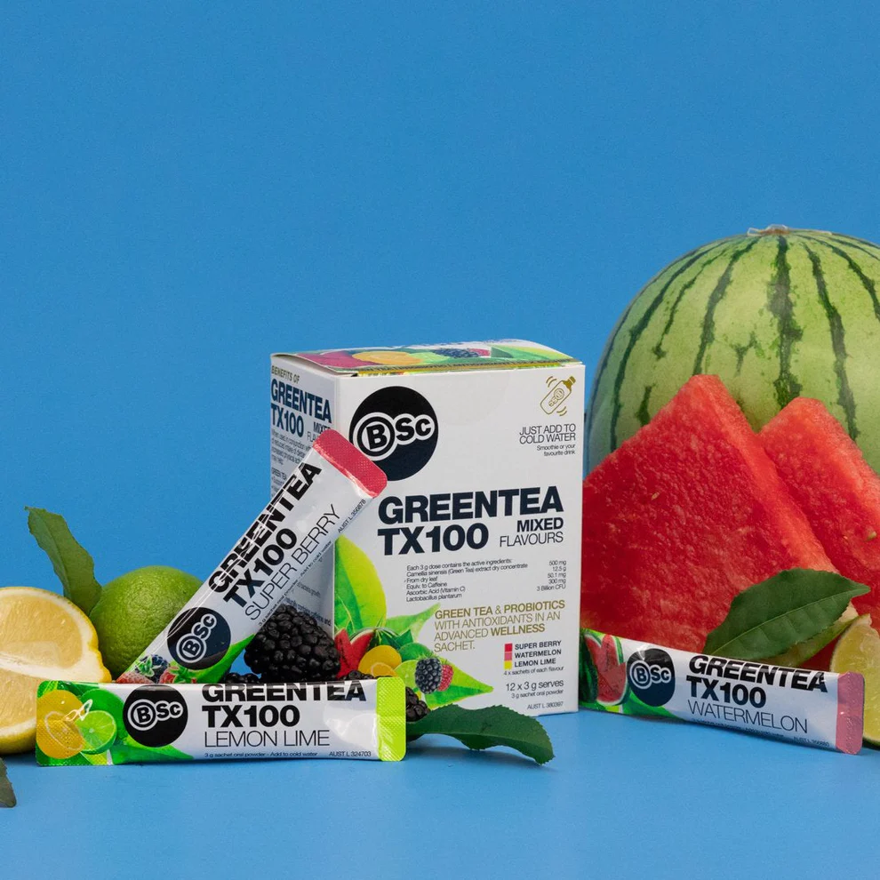 Green Tea TX100 Mixed 12 Sachets | Fighting Fit HQ