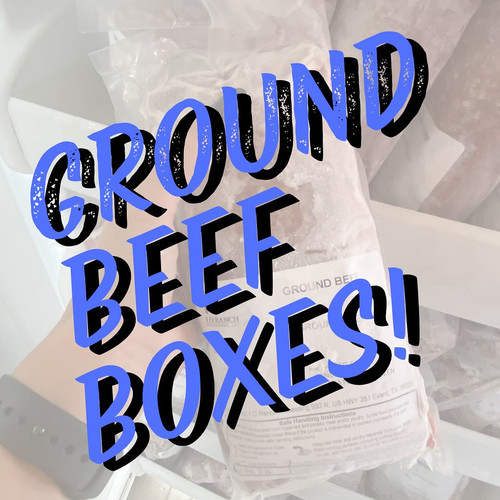 25lb Ground Beef Box DEPOSIT | TL Cattle Company