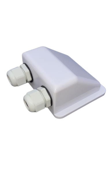 Rooftop Double Cable Entry Housing (White) | UPV SOLAR