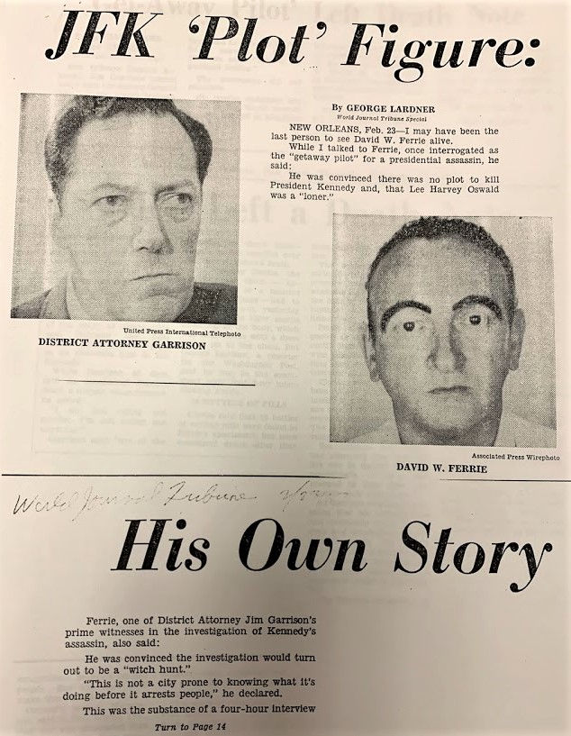 David Ferrie Talks to the Press...