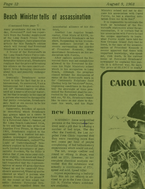 David Ferrie's Roommate Reveals the Assassination Plot!