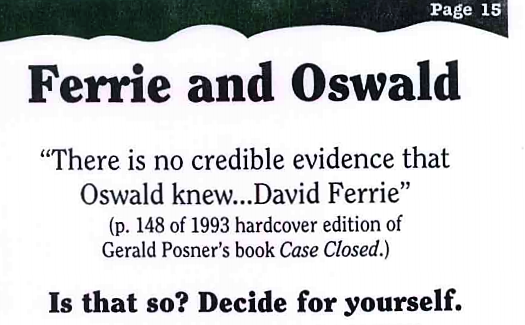 Did David Ferrie Know Lee Harvey Oswald?