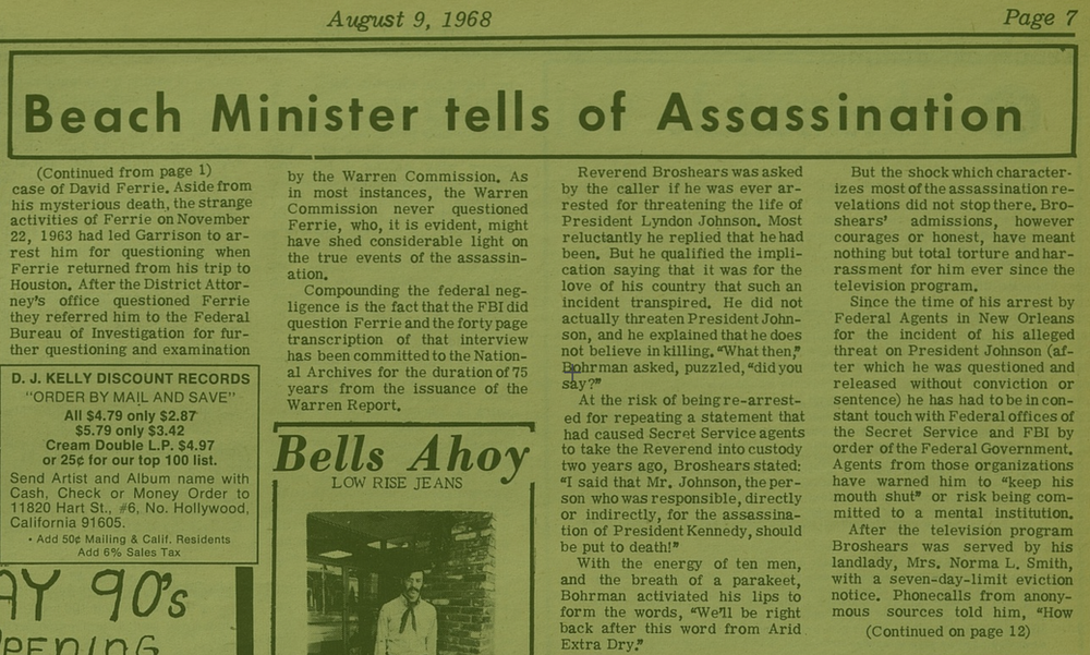 David Ferrie's Roommate Reveals the Assassination Plot!