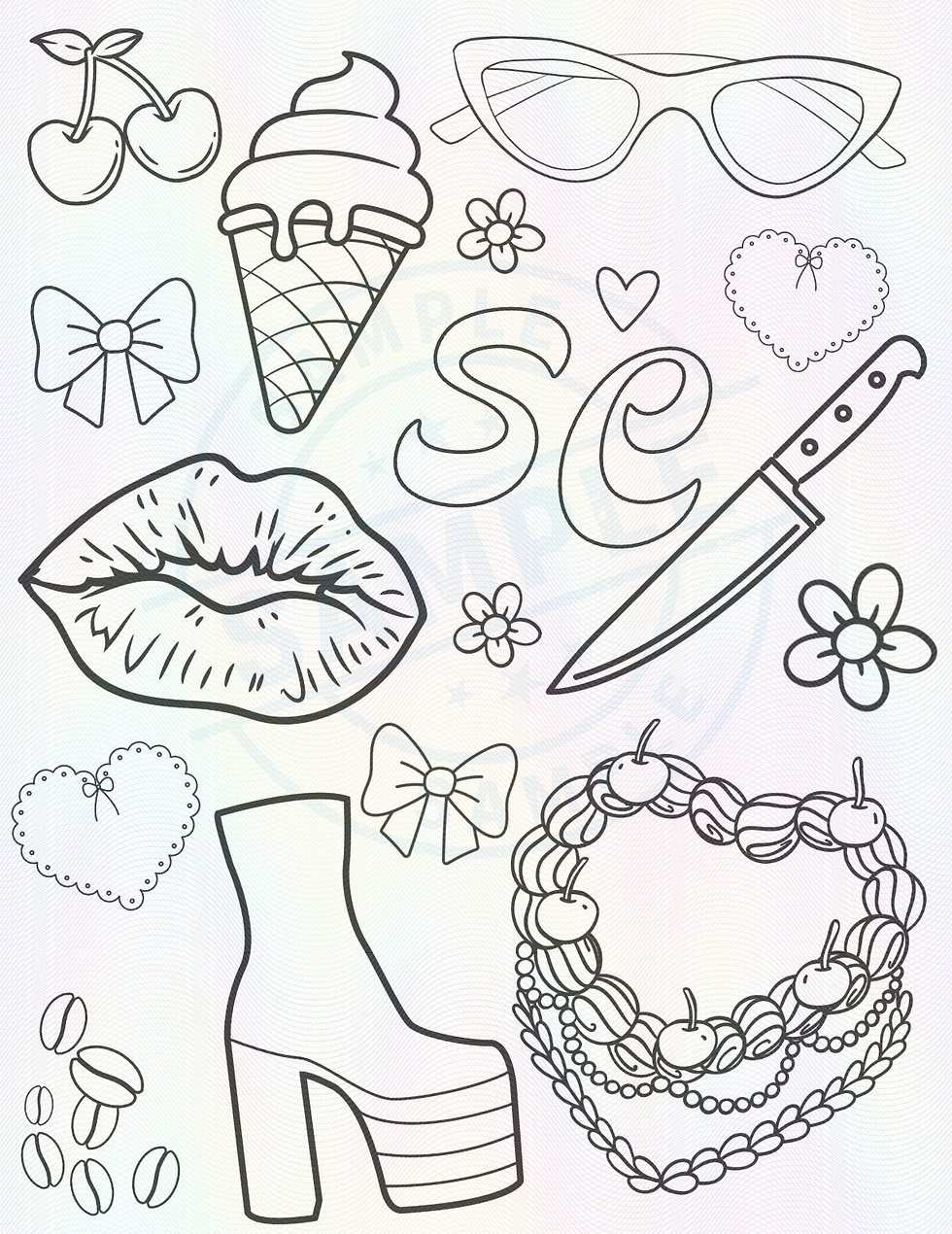 sabrina carpenter coloring pages for kids