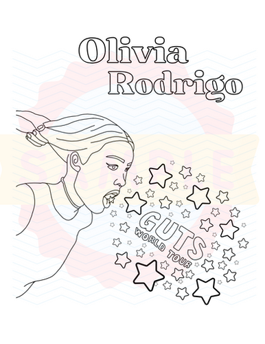 olivia rodrigo coloring pages guts