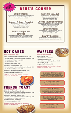 Silver Coin Diner Menus