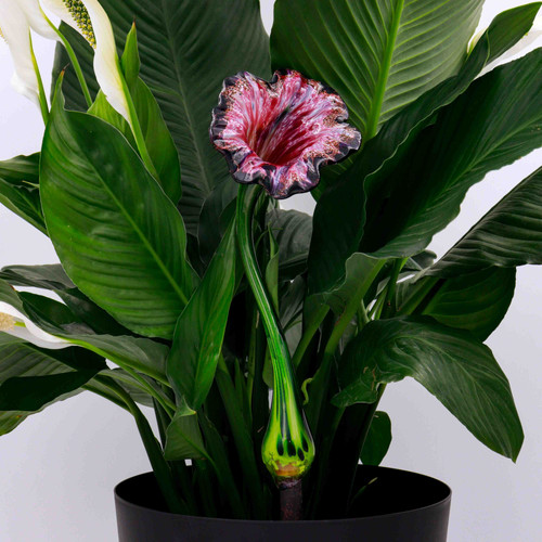 Midnight Petal Flower Glass Garden Art | Jack Pine Studio