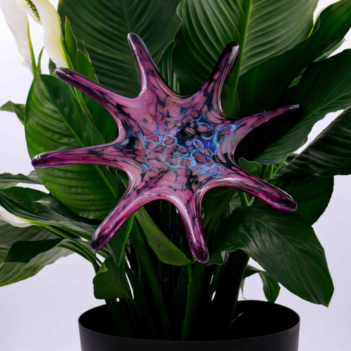 Iris Splash Splat Glass Garden Art | Jack Pine Studio