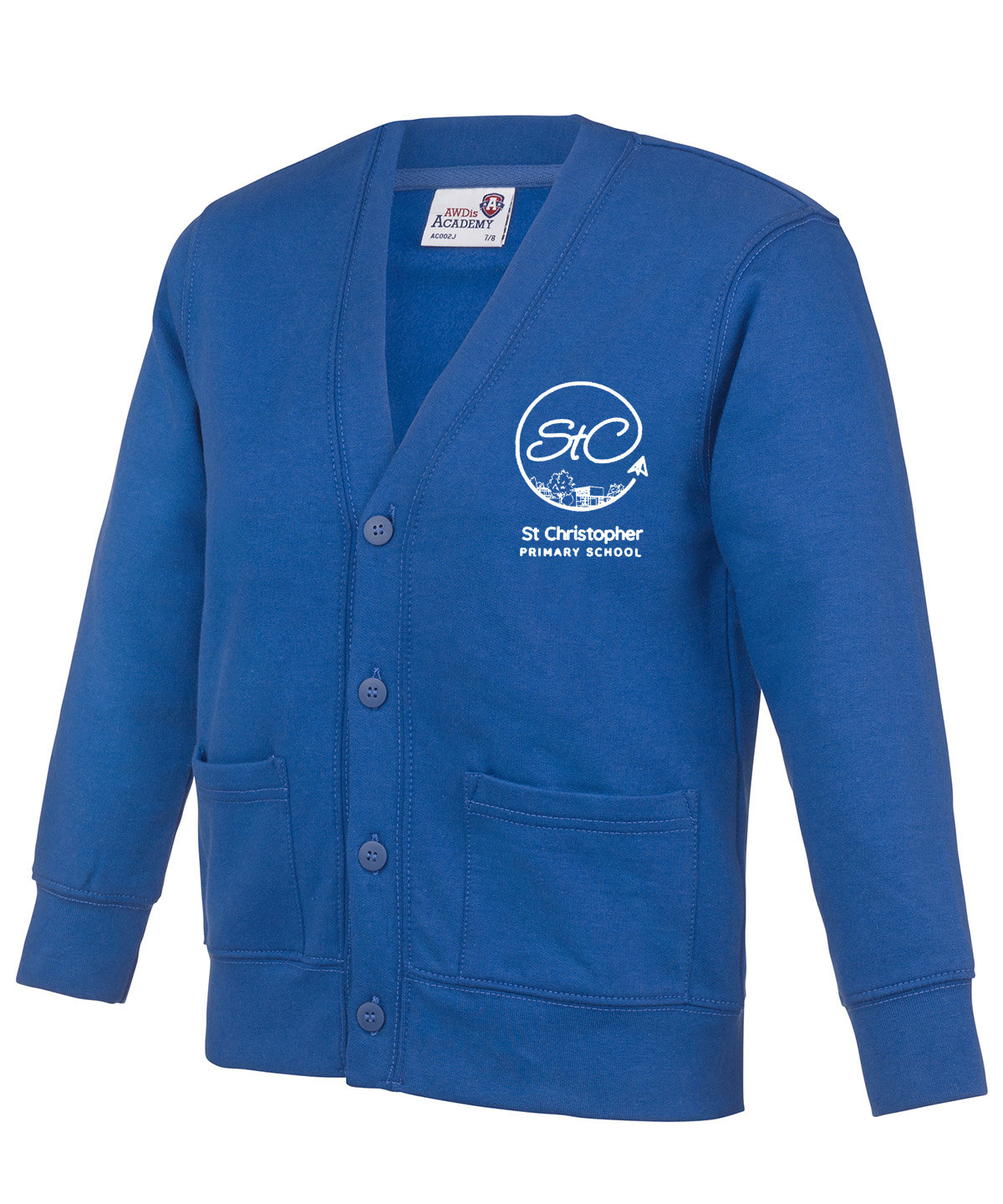 st-christopher-royal-blue-school-uniform-cotton-cardigan