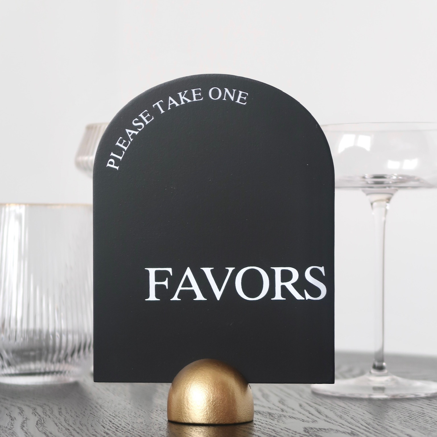 “Please Take One Favors” Sign | Venue 5 Twenty-Two