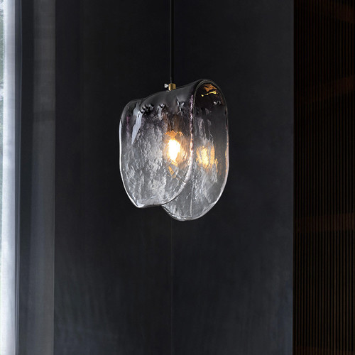 Modern home decor smoke grey simple glass pendant light | Maso light