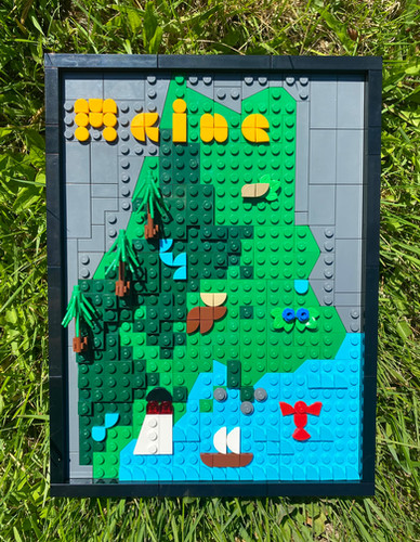 Maine Map | LEGO Artist