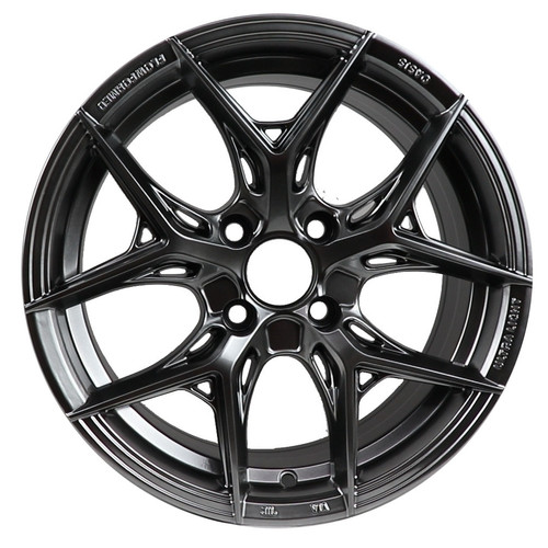 Mag rims 13 14 15 inch multi spoke black red finish alloy car wheel ...