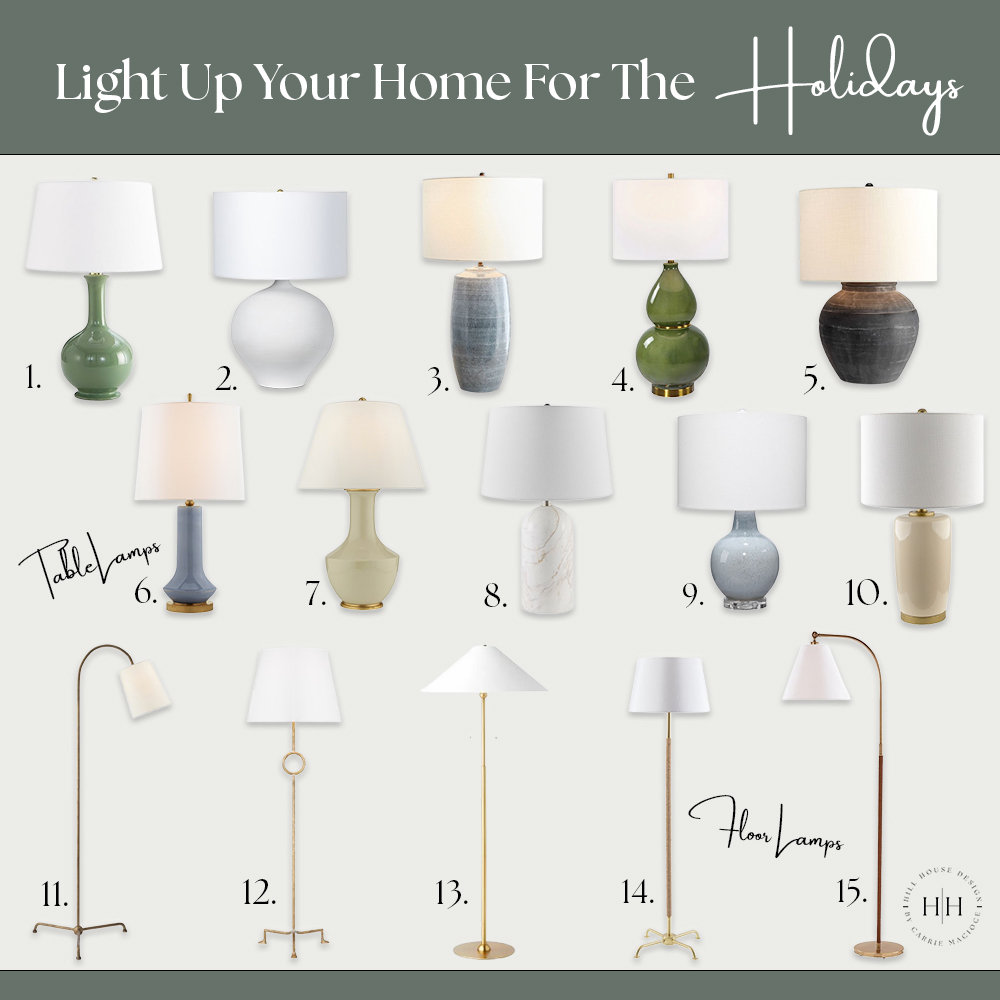 Lighting Round Up: Table and Floor Lamps