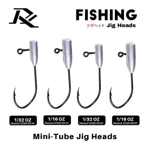 Mini Tube Jig Heads (25pc/box) | rayfishing