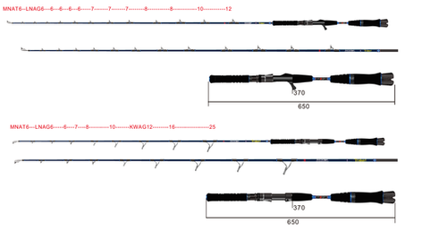 Trident Rock Cod Jigger Jigging Rod