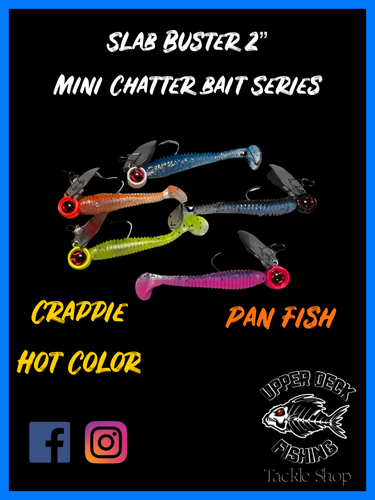 2” Slab Buster Mini Chatter Bait Series “Pan Fish” | Upper Deck Fishing
