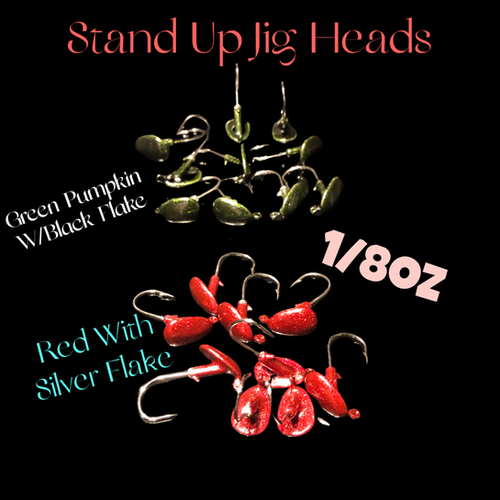Stand Up Jig Heads 1/8oz 10 Per Pack With Tackle Tray | Upper Deck Fishing