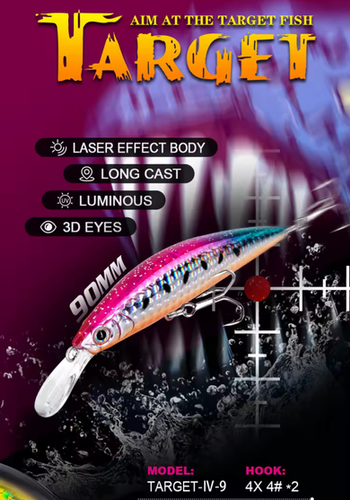 Target-IV-9 Sinking Deep Diver Series 4” | Upper Deck Fishing