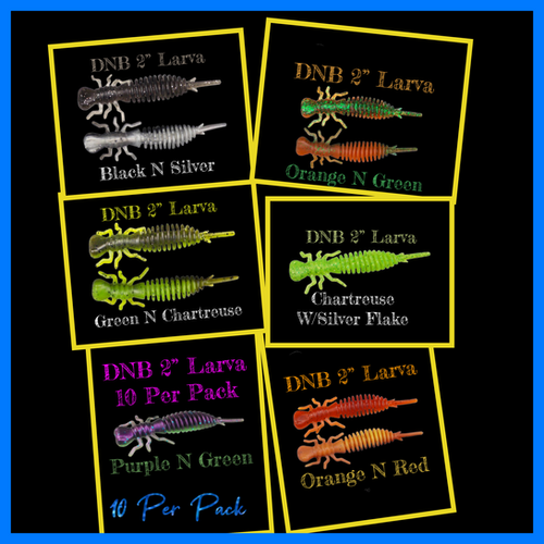 DNB 2” Larva Bug’s 10 Per Pack | Upper Deck Fishing