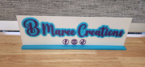 3D Printed Sign with Stand | Crafty Lil Souls