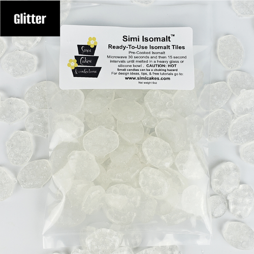 Simi Isomalt - Clear Glitter 6oz | My Sweet Source
