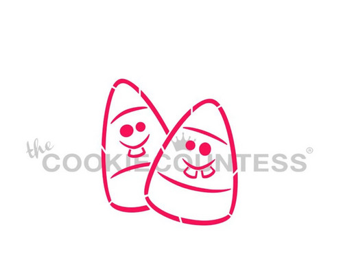 Goofy Candy Corn PYO Stencil by Cookie Countess | My Sweet Source