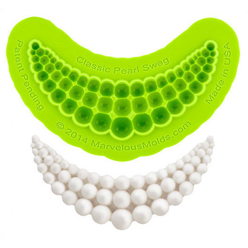 Classic Pearl Swag Mold - Marvelous Molds | My Sweet Source