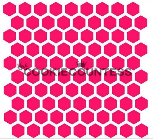 Honeycomb Pattern Stencil | My Sweet Source