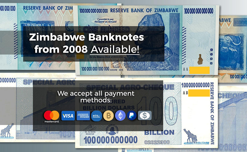 Historical Bonds and Zimbabwe Banknote | United States | IRVE Antiques