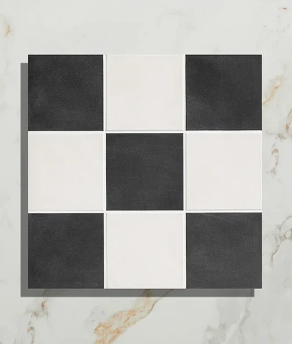 Ca Pietra - 28x28cm Porcelain Chess Mono A | The Cornwall Tile Co