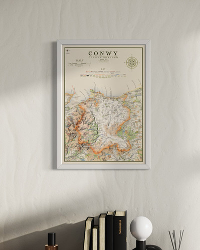 Conwy Map | TheCartographicArts | Conwy Wall Map