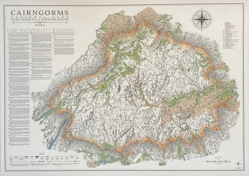 Map of Cairngorms National Park - Single Colour | TheCartographicArts