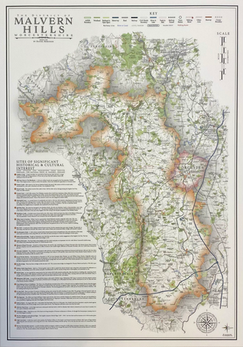 Malvern Hills District Map | TheCartographicArts
