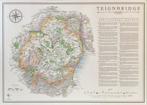Teignbridge District Map Print | TheCartographicArts