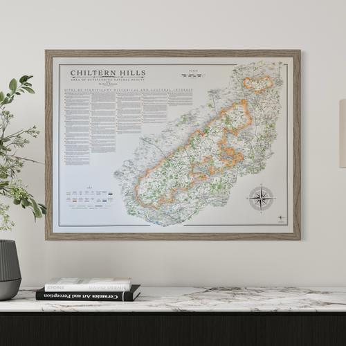 Chiltern Hills Map | TheCartographicArts | Chiltern Hills Wall Map