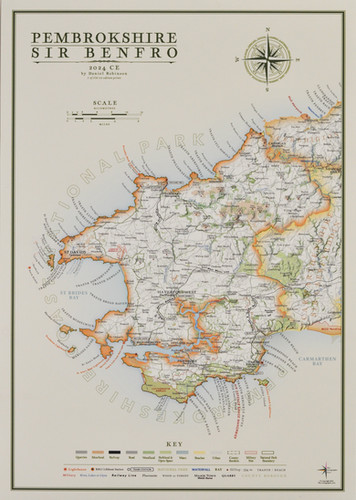 Map of Pembrokeshire | TheCartographicArts