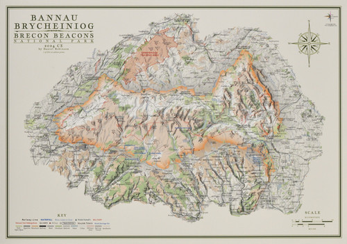 Map of the Brecon Beacons | TheCartographicArts
