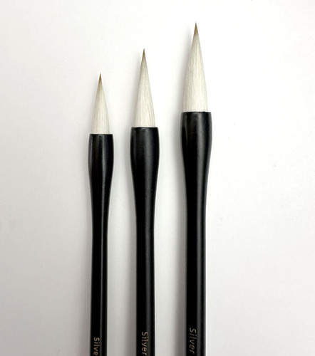 Signature Silver Calligraphy Brush Set | Watercolor Online
