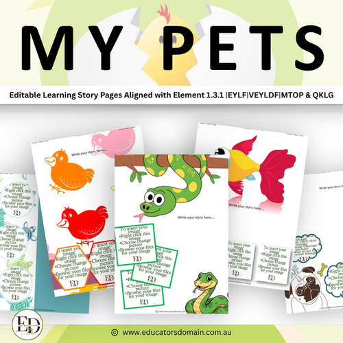 My Pets Learning Story Pack | The Educators Domain