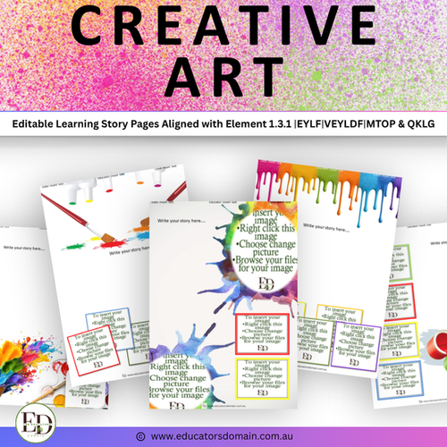 Creative Art Learning Story Pack | The Educators Domain