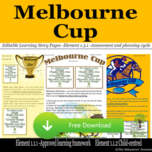Melbourne Cup Day Learning Story Pack | The Educators Domain