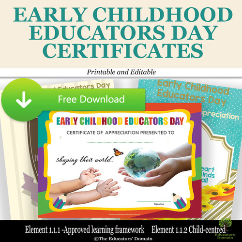 Educators Day Certificates and Poem | The Educators Domain