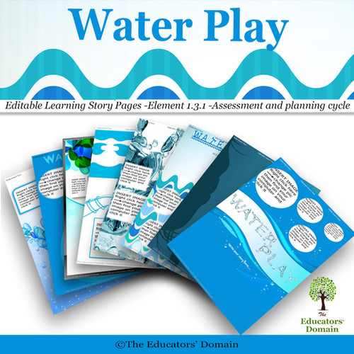 Water Play Learning Story Pack | The Educators Domain